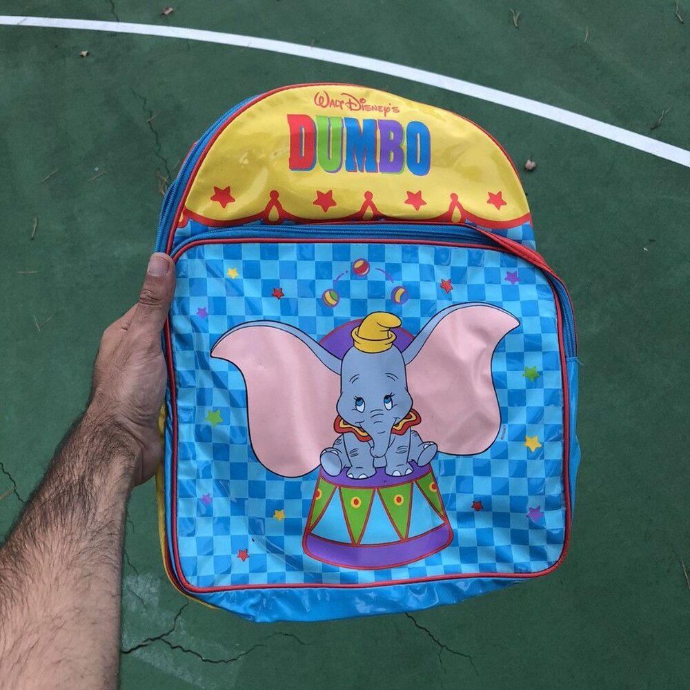 90s Vintage Dumbo Backpack Disney Movie Kidcore - Gem